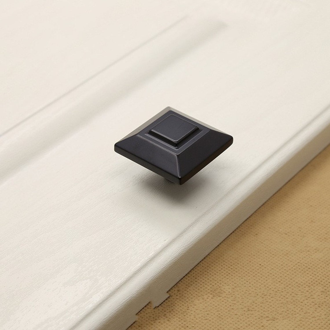 3.75 5 Black Rectangle Door Handles Pulls Drawer - Etsy