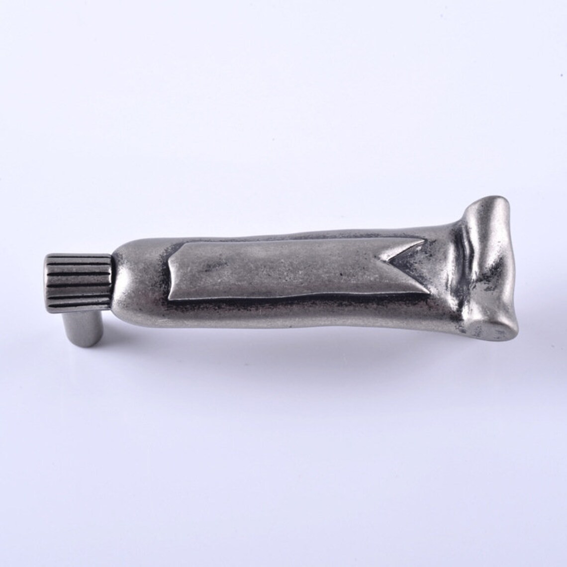 3 Antique silver Toothpaste Toothbrush Handles Pull | Etsy