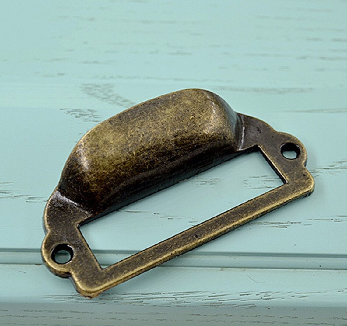 Label Box Handle Vintage Door Handles Pulls Drawer Handles | Etsy