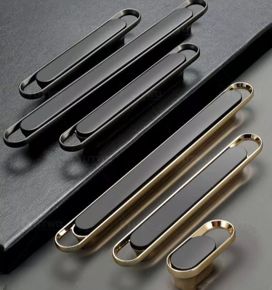 2.5" Two-tone Drawer Handles Pulls Dresser Handle Pulls Cabinet Pull ...