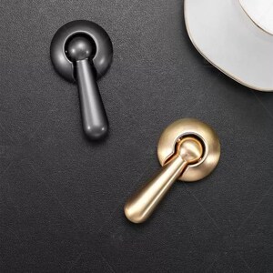 Vintage Cabinet Door Pulls Handle Drawer Drop Pulls Knobs Handle Brushed Gold Wardrobe Handles ...