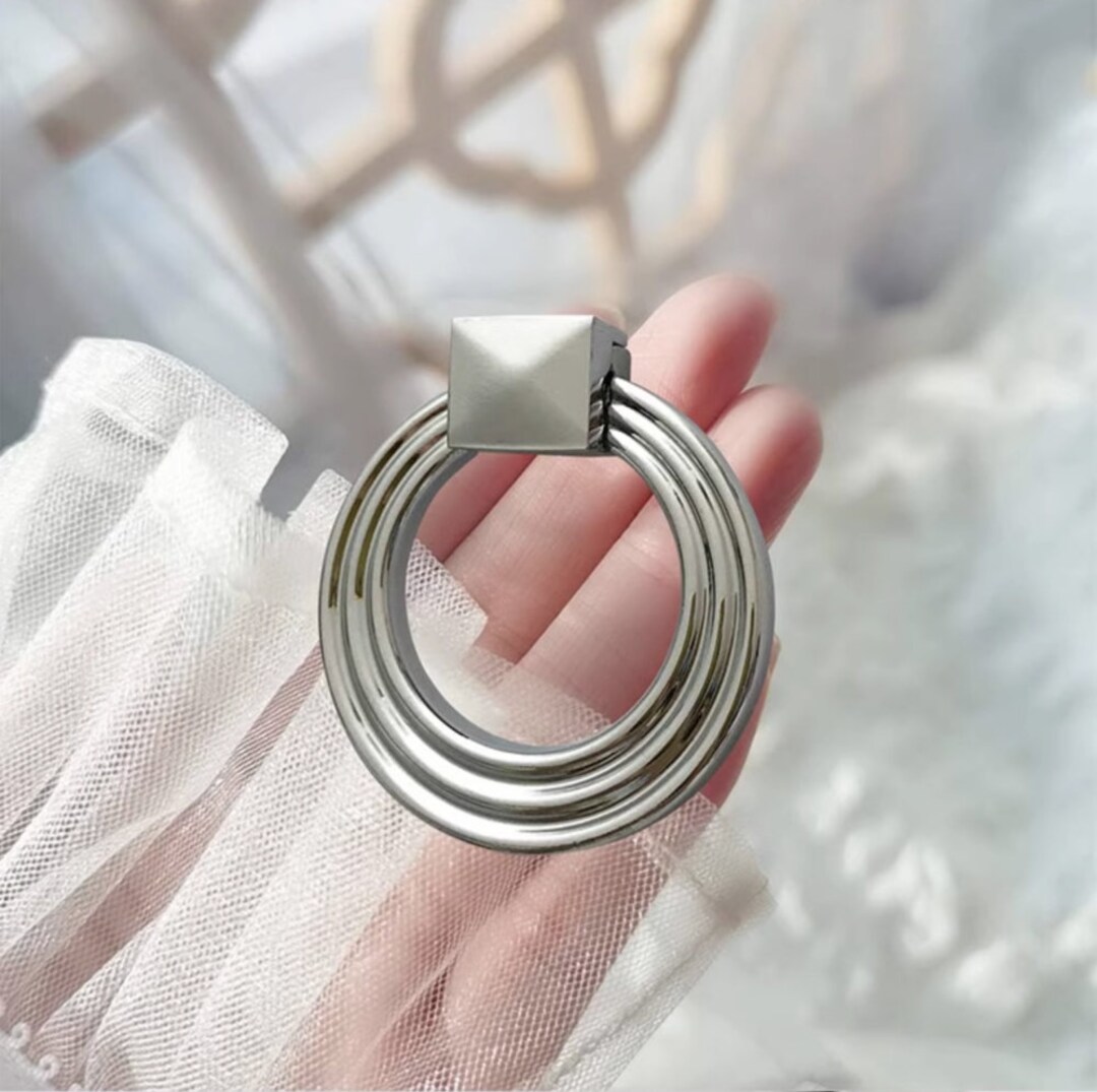 Gold Ring Handles Knobs Pulls Door Knob Drawer Pulls Knob Modern Knob ...