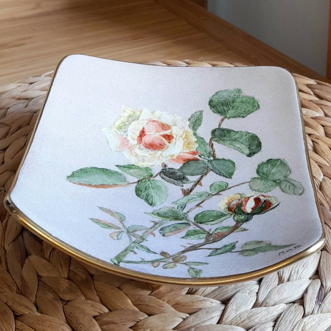 Atomic Ring Dish Vintage Rose Bowl Vintage Ring Dish - Etsy