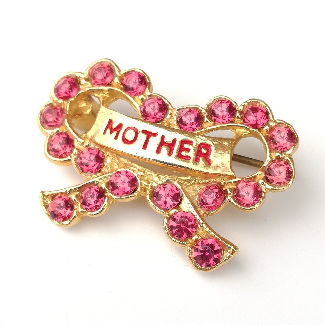 Vintage Mother Brooch Girl Reveal Party Gift Mother of Bride Present ...