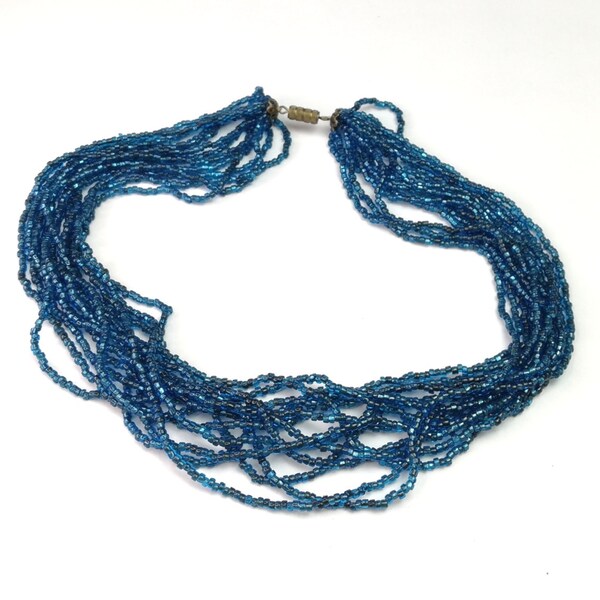 Multi Strand Beaded Necklace - Etsy