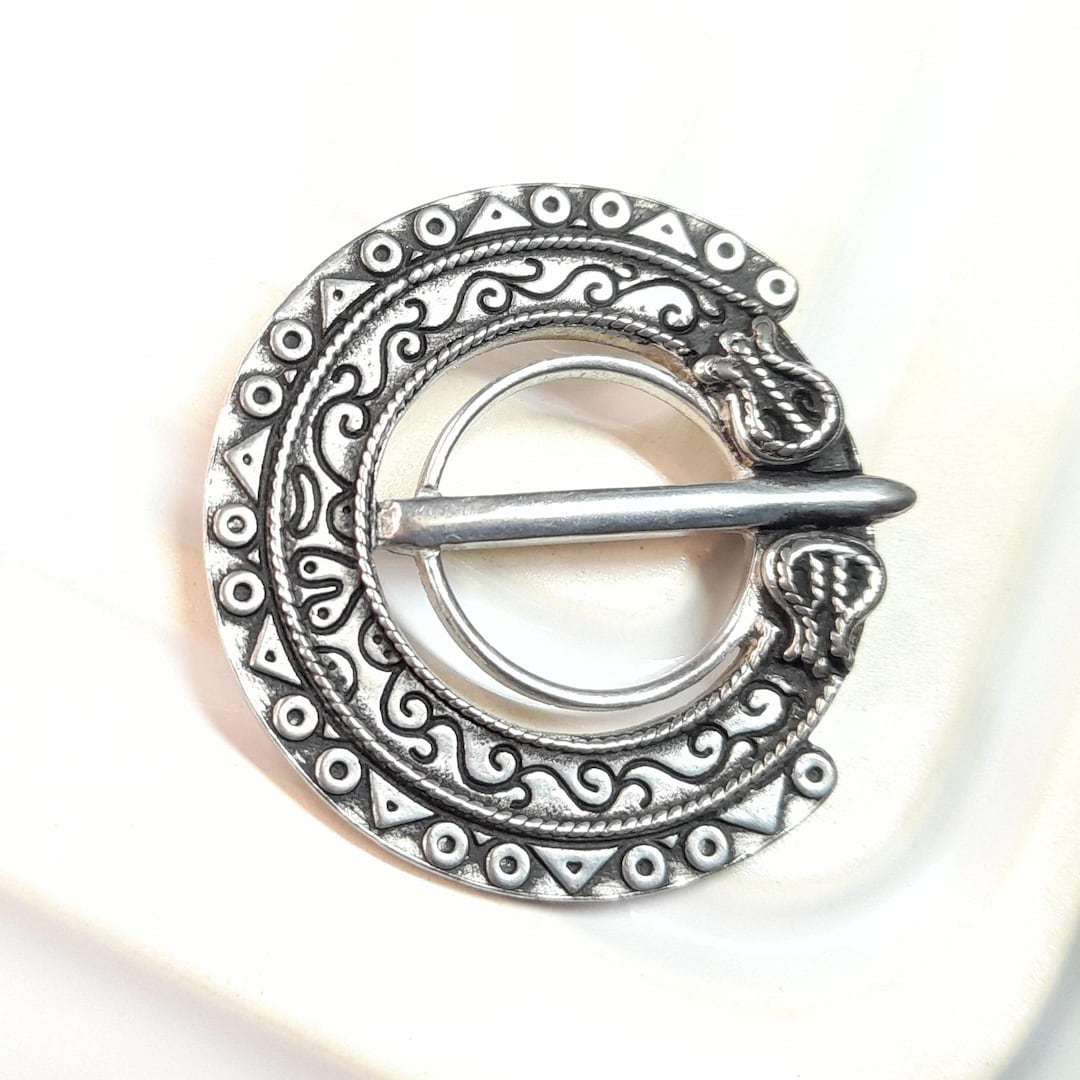 Vintage St Justin Penannular Celtic Brooch Scottish Wedding Ceilidh ...