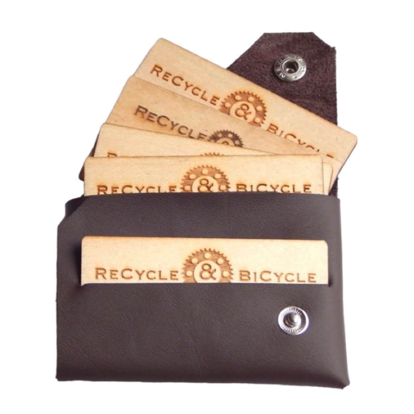 Cyclists Bicycle Cycling Wallet Purse Reclaimed Leather - Etsy
