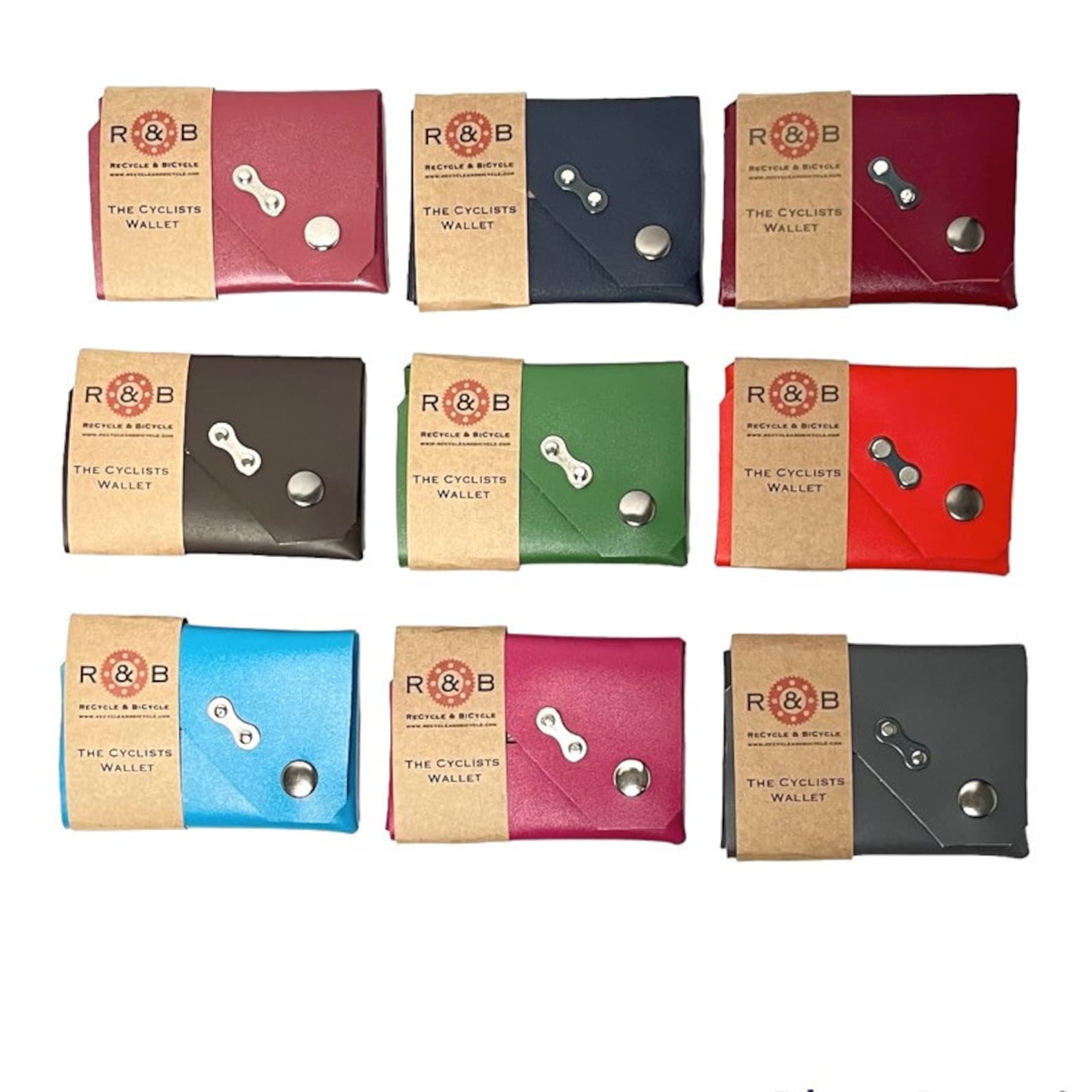 Cyclists Bicycle Cycling Wallet Purse Reclaimed Leather - Etsy