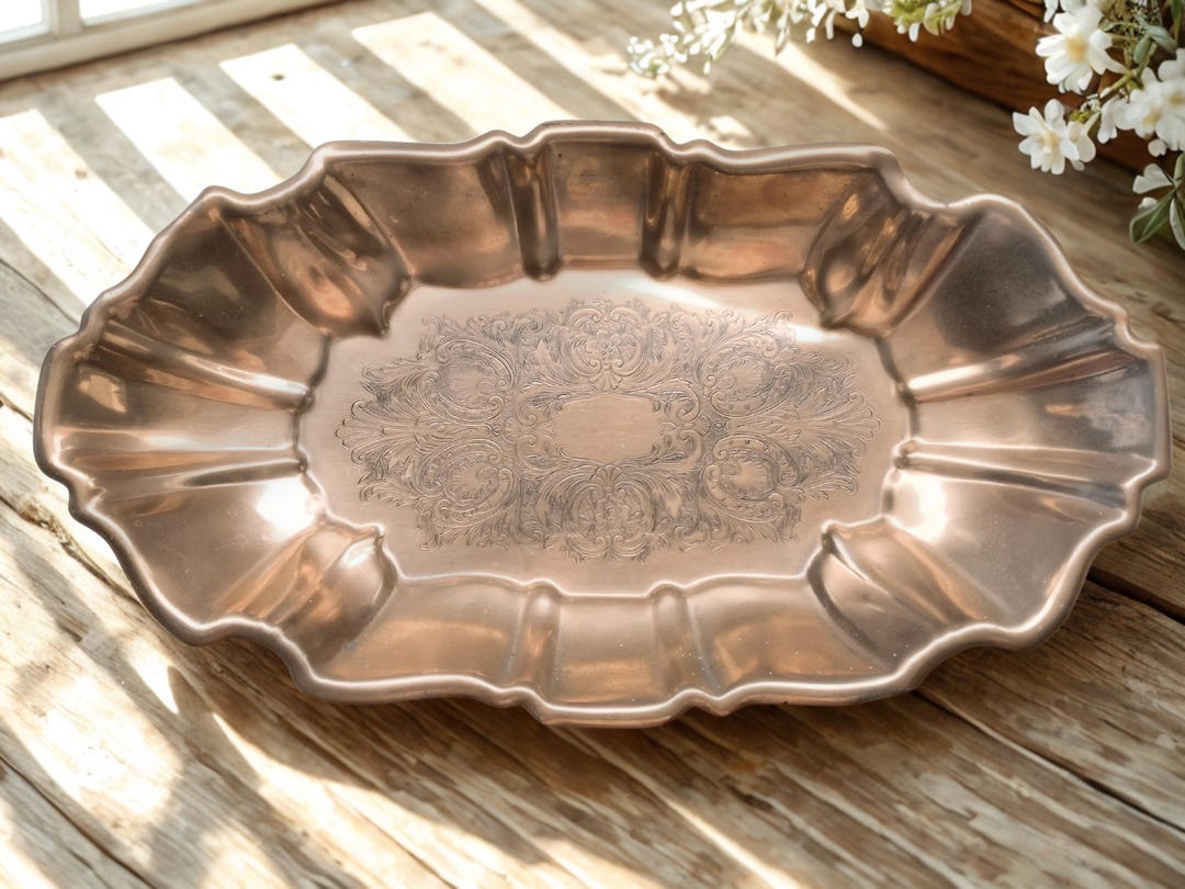Vintage Coppercraft Guild Copper Serving Tray - Etsy