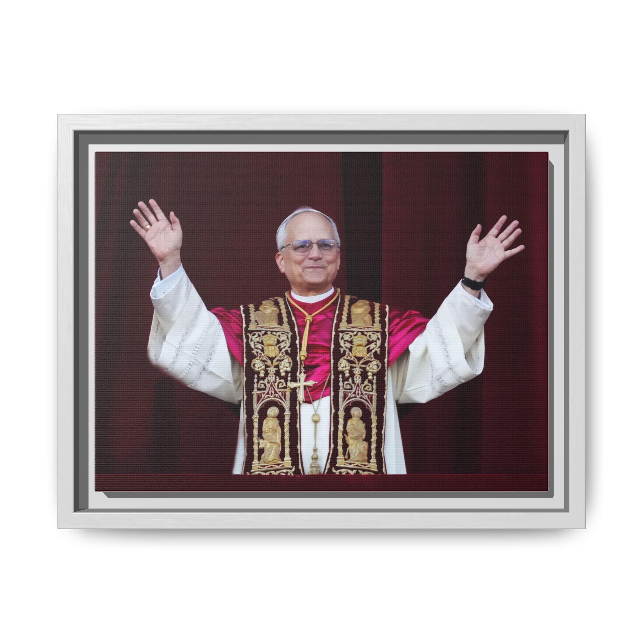 Pope Leo XIV Habemus Papem Framed Multi-color Wall Decor, Religious ...