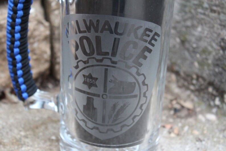 Milwaukee Police Beer Mug Police Gift | Etsy
