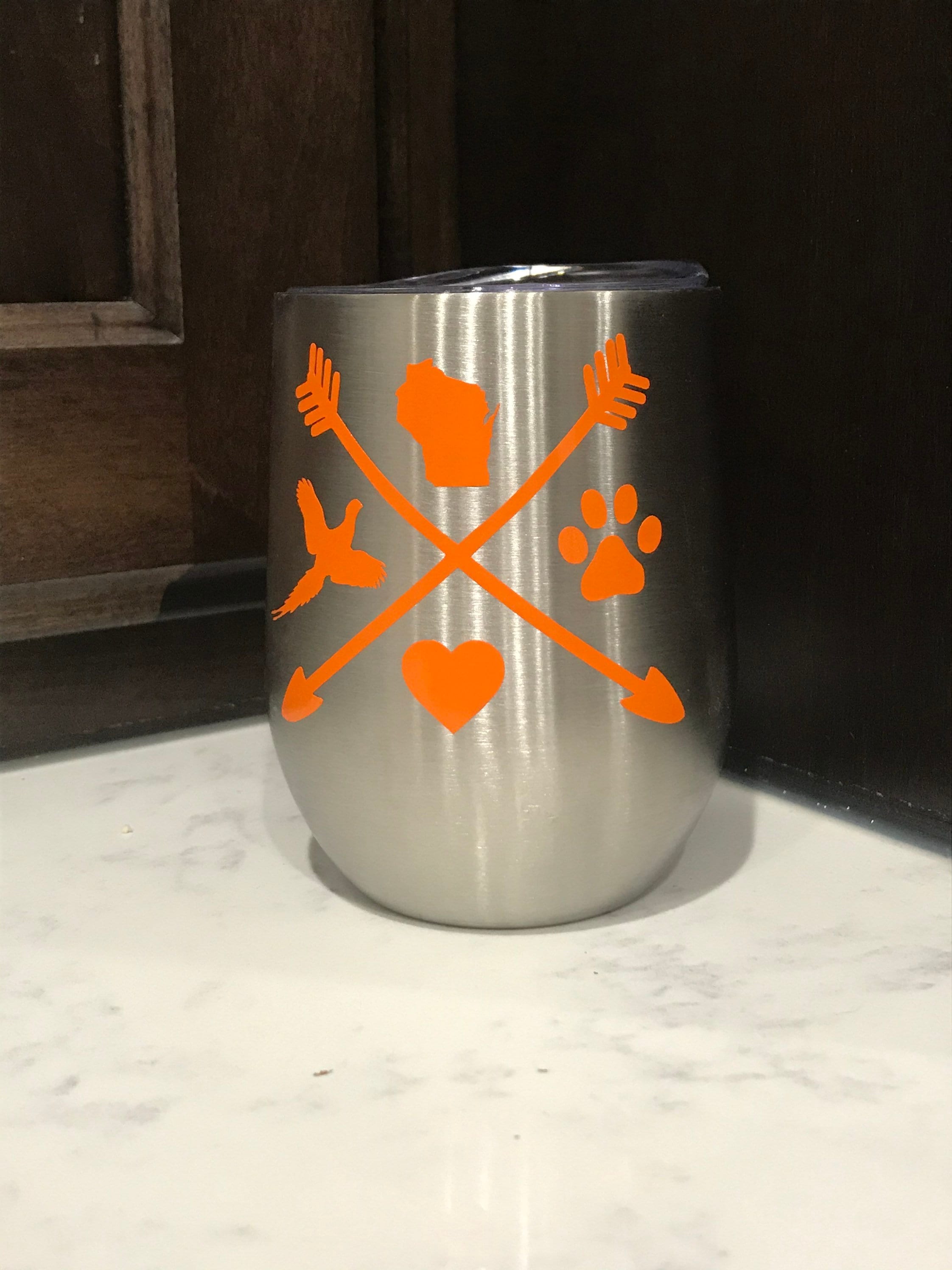 Pheasant Hunter Gift, Pheasant Hunting Insulated Wine Glass, Hunter ...