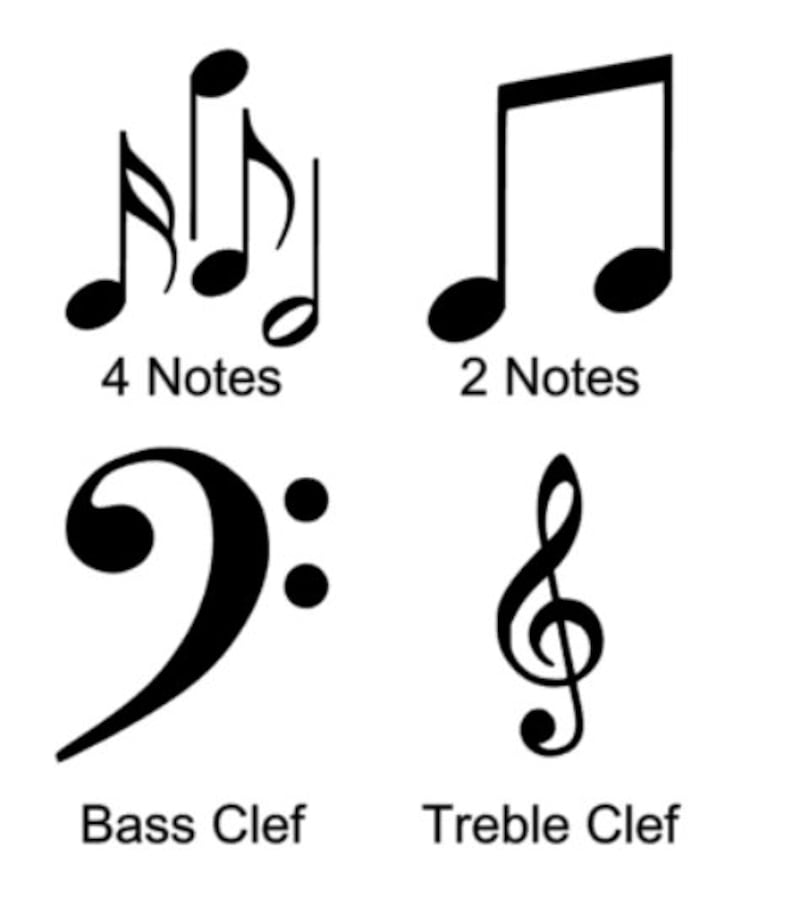 Musical Note Wine Glass Etched Wine Glass Music Lover Gift | Etsy