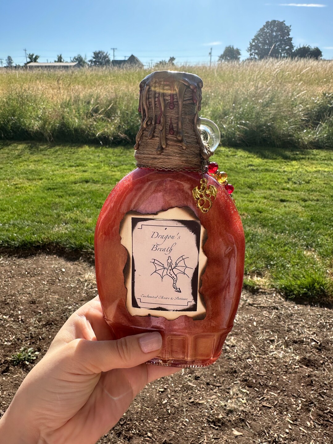 Dragons Breath-potion Bottle-bookshelf Decor - Etsy