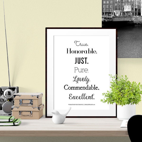 Whatsoever Things - Etsy