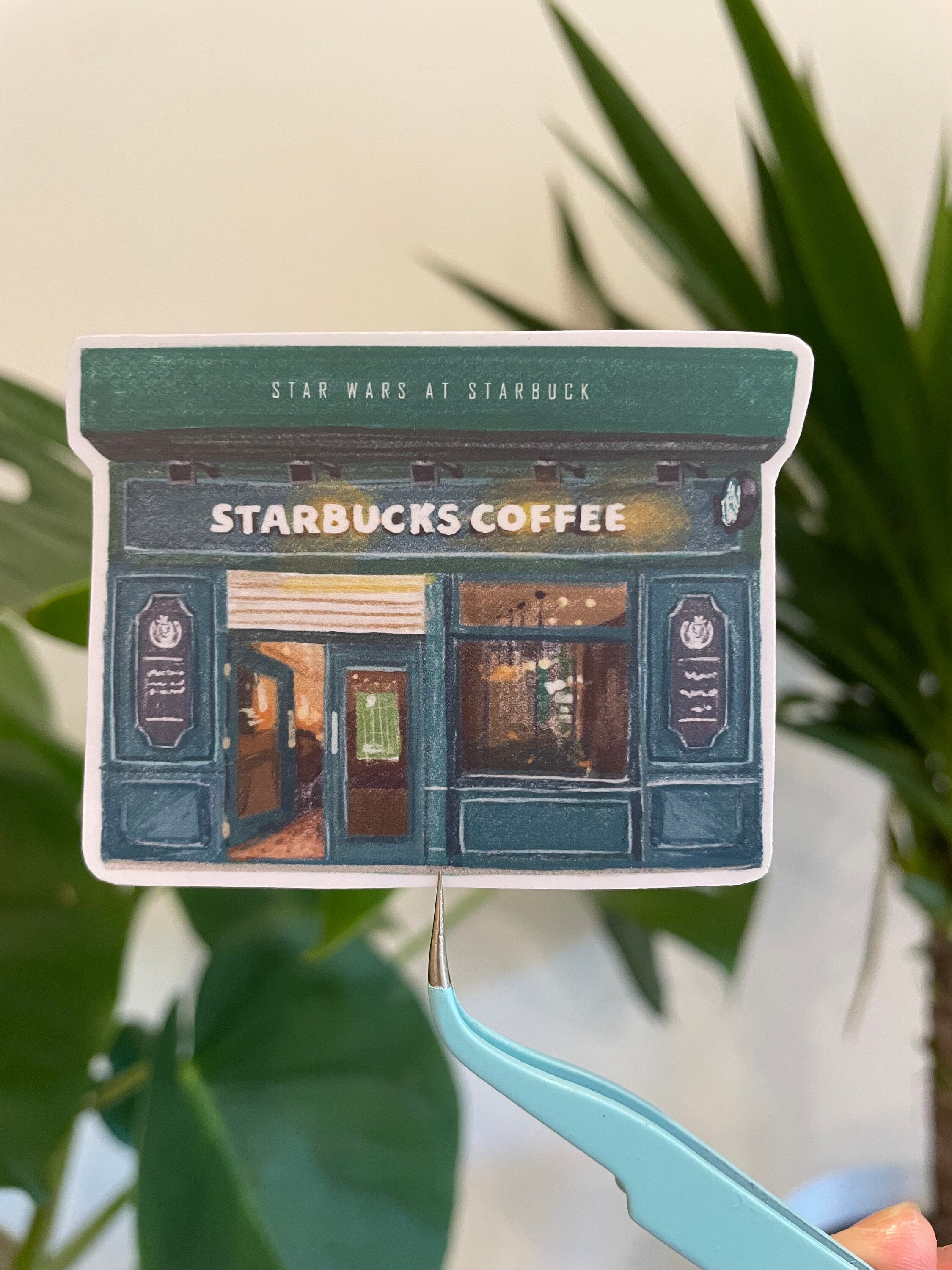 Starbucks Sticker| Starbuck Sticker| Handmade Sticker| Laptop Sticker ...