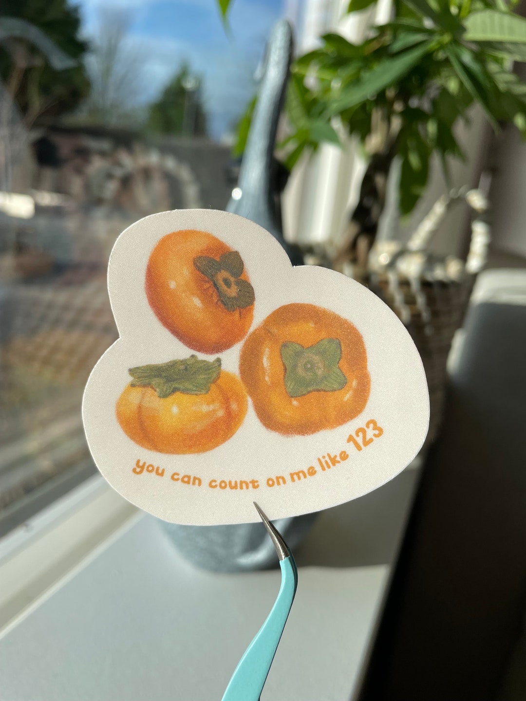 1pc Persimmon Sticker, you Can Count on Me Like 123 Sticker - Etsy