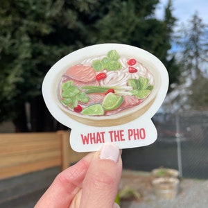 Pho Sticker| What the Pho Sticker| Food Sticker| Asian Food Sticker ...