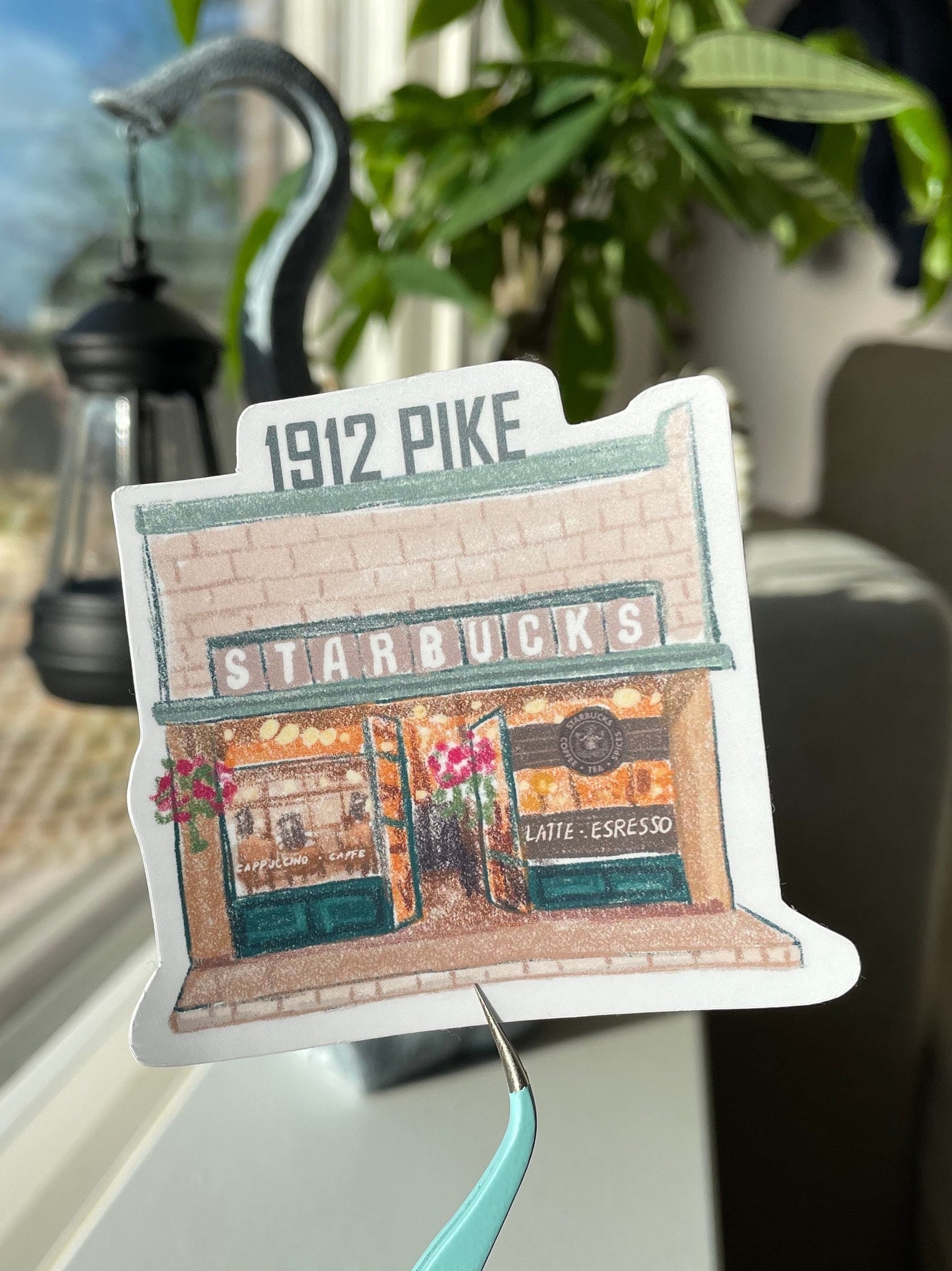 Starbucks Sticker Starbuck Sticker 1912 Pike Starbucks Sticker/original ...