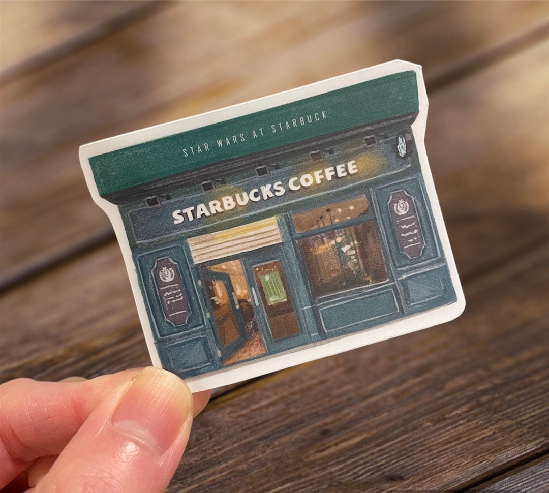 Starbucks Sticker Starbuck Sticker Handmade Sticker Laptop Sticker ...