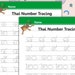 Thai Number Tracing Worksheet, Printable PDF, Instant Download ...