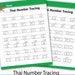 Thai Number Tracing Worksheet, Printable PDF, Instant Download ...