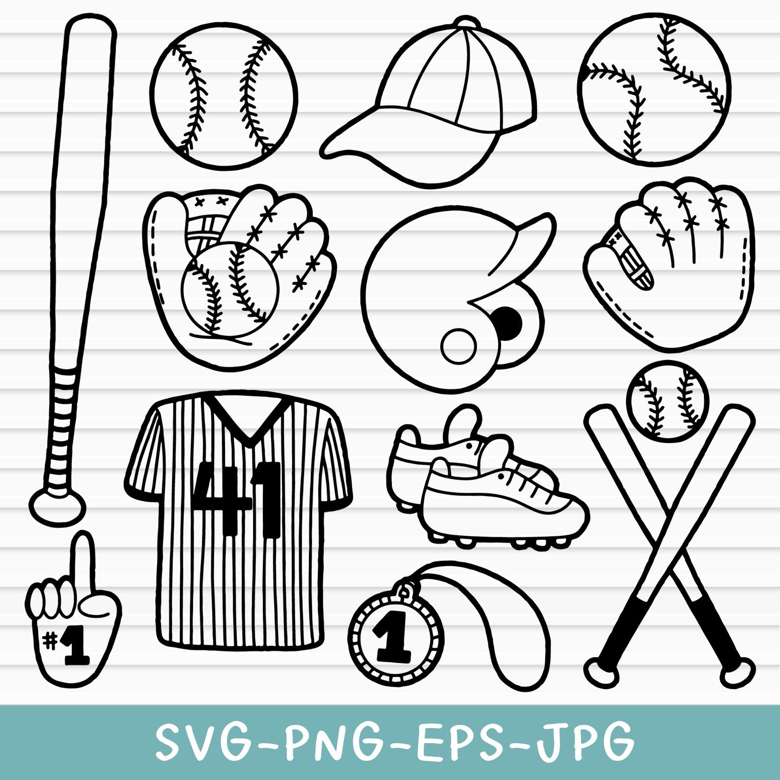 Baseball Svg Bundle, Baseball Clipart, Softball Svg, Baseball ...