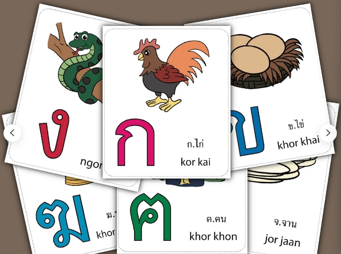 Bunddle for Start Learning, Thai Alphabets Letters Tracing Worksheet ...
