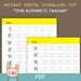Thai Alphabets Letters Tracing Worksheet, Learning Thai, Printable PDF ...