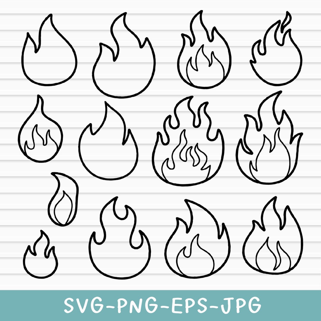 Fire SVG, Fire Flames Svg, Fire Cricut, Fire Clipart, Fire Silhouette ...