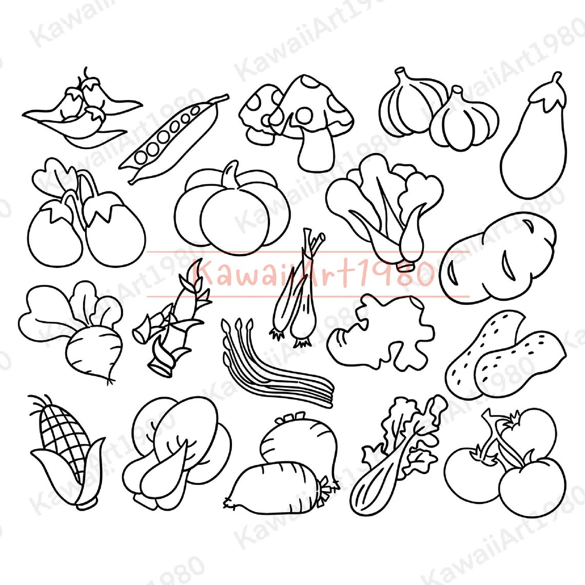 20 Vegetables SVG, Vegetables Graphics, Vegetables PNG, Vegetables ...