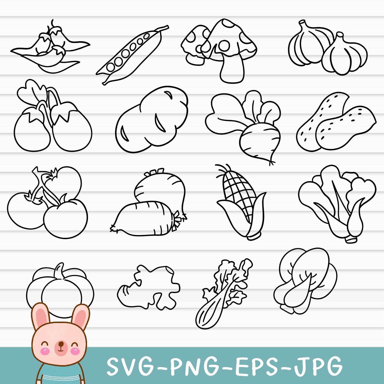 20 Vegetables SVG, Vegetables Graphics, Vegetables PNG, Vegetables ...