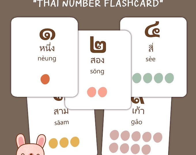 Thai Alphabet Flashcards Bundle (Consonants and Vowels) DIGITAL ...
