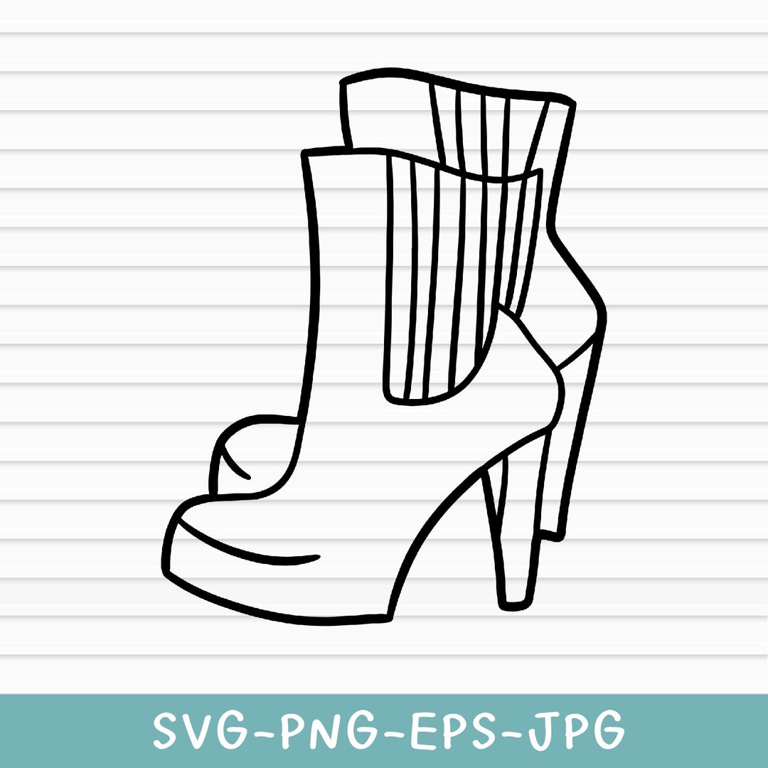 Boots Svg, Boots Cricut, Woman Boots Svg, Digital Download by ...