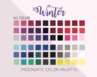 Winter Color Swatches - Etsy