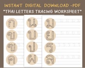 Thai Thai Script/ Alphabet Study Pack Charts & Worksheets - Etsy Canada