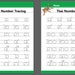 Thai Number Tracing Worksheet, Printable PDF, Instant Download ...