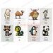 32 English-thai Animals Flash Cards, Printable Kindergarten Animal ...