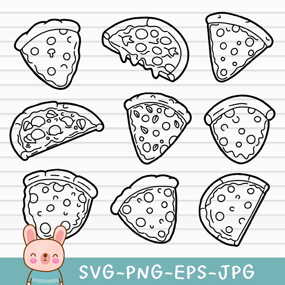 Pizza Slice SVG, Pizza Cutting File, Cricut Silhouette, Pizza SVG ...