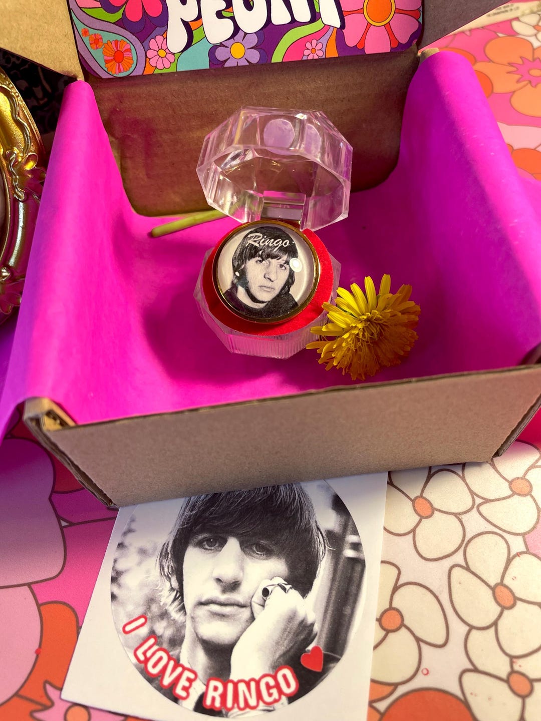 BEATLES RING - Ringo Starr (gold) - Etsy