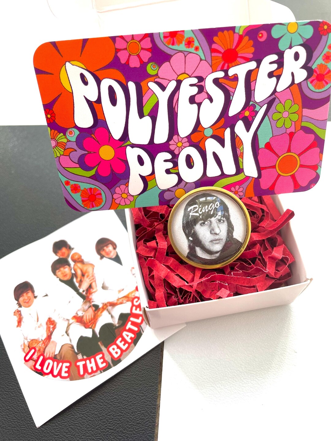 BEATLES RING Ringo Starr gold - Etsy