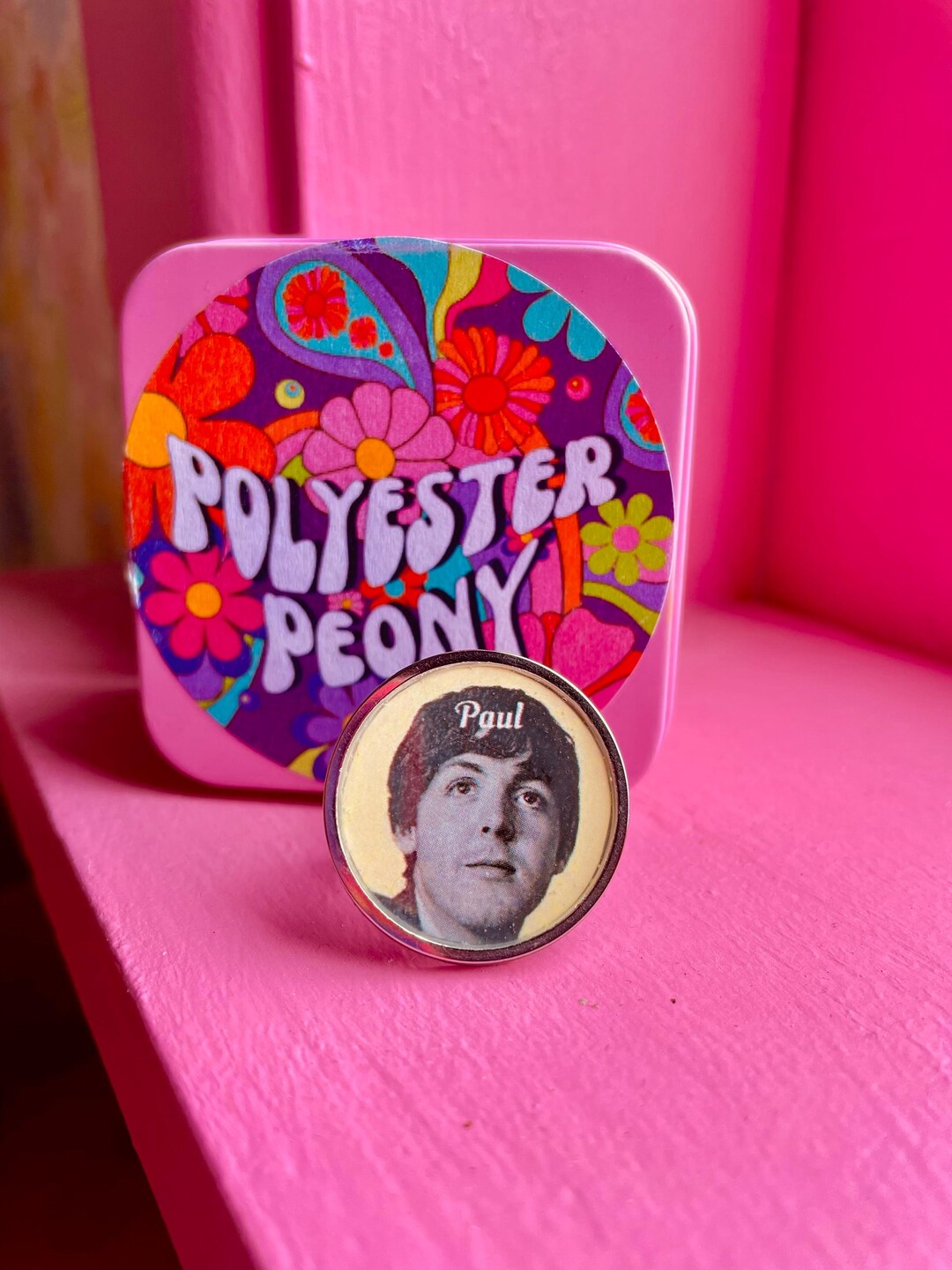 BEATLES RING Paul Mccartney stainless Pale Yellow - Etsy
