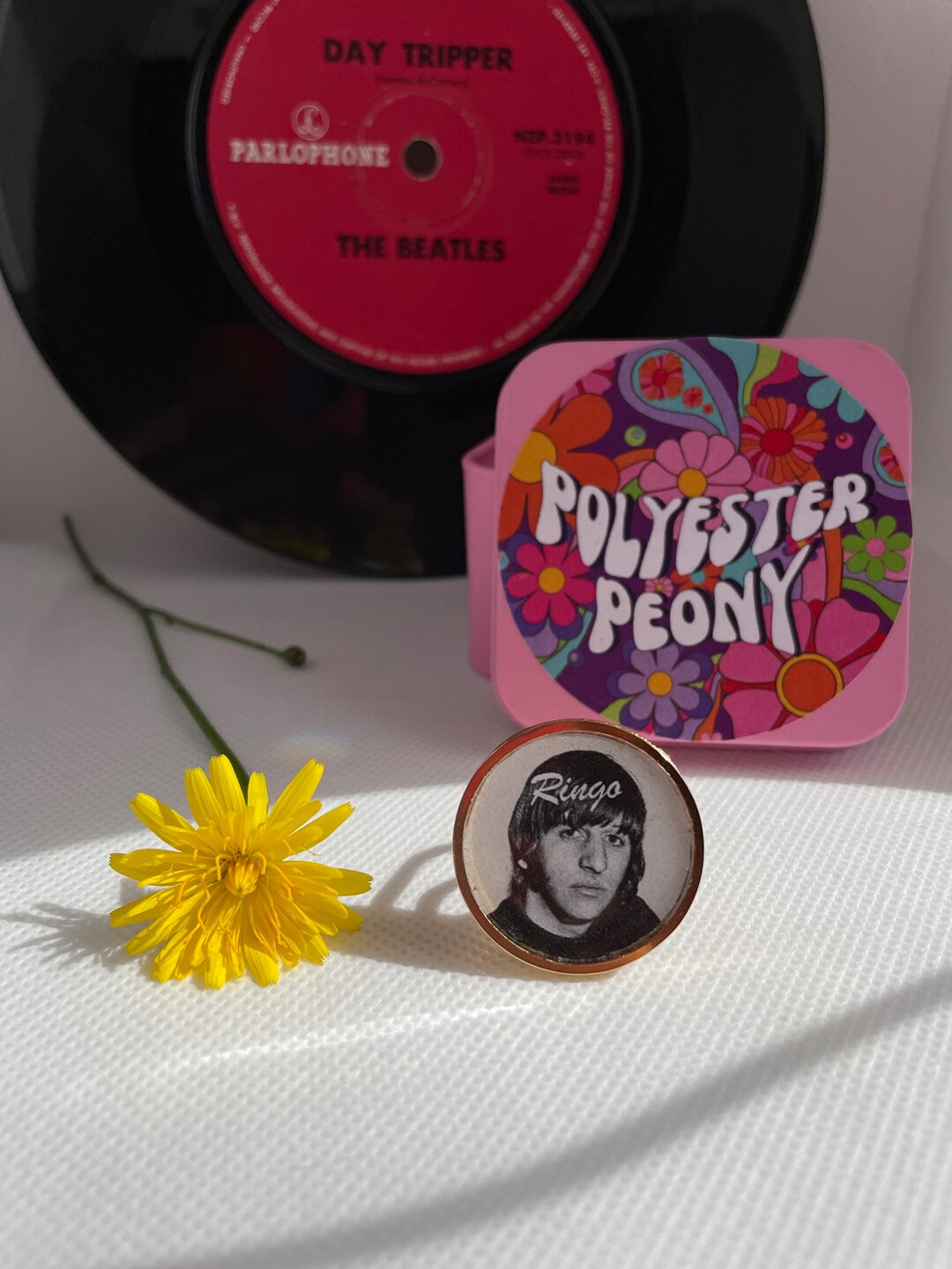 BEATLES RING Ringo Starr gold - Etsy