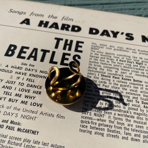 BEATLES RING - John Lennon (gold) - Etsy