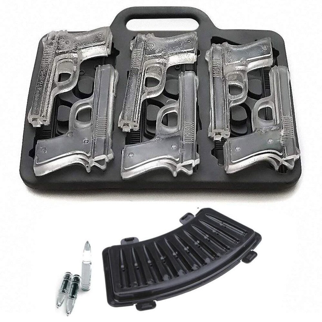 Gun or Pistol Ice Cube Mold / Tray, Perfect for Fondant, Chocolate ...