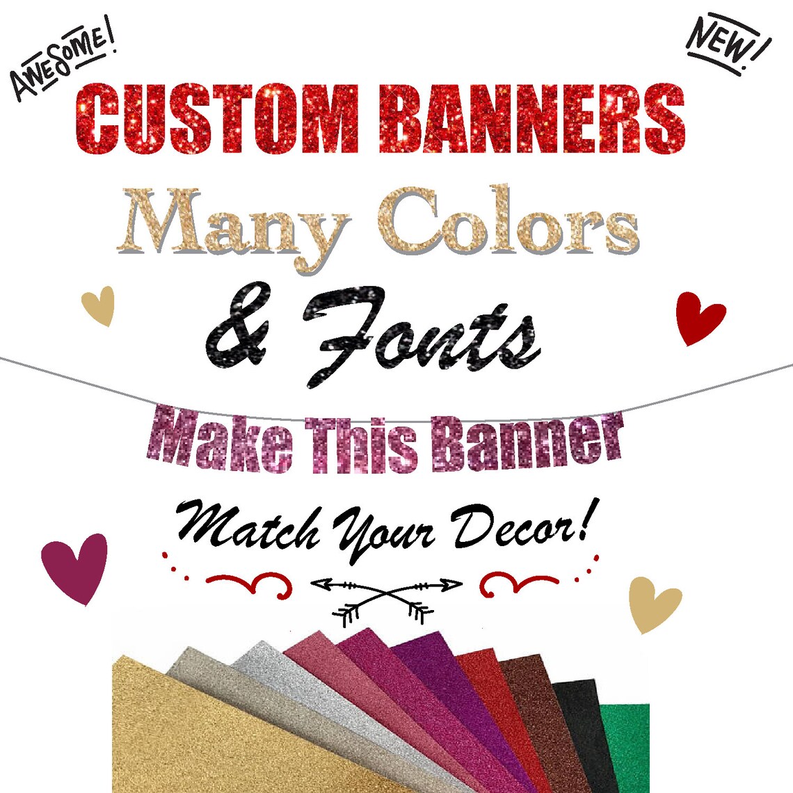 Custom Banners and Signs, Banner Kit, Bachelorette, Birthday Name ...
