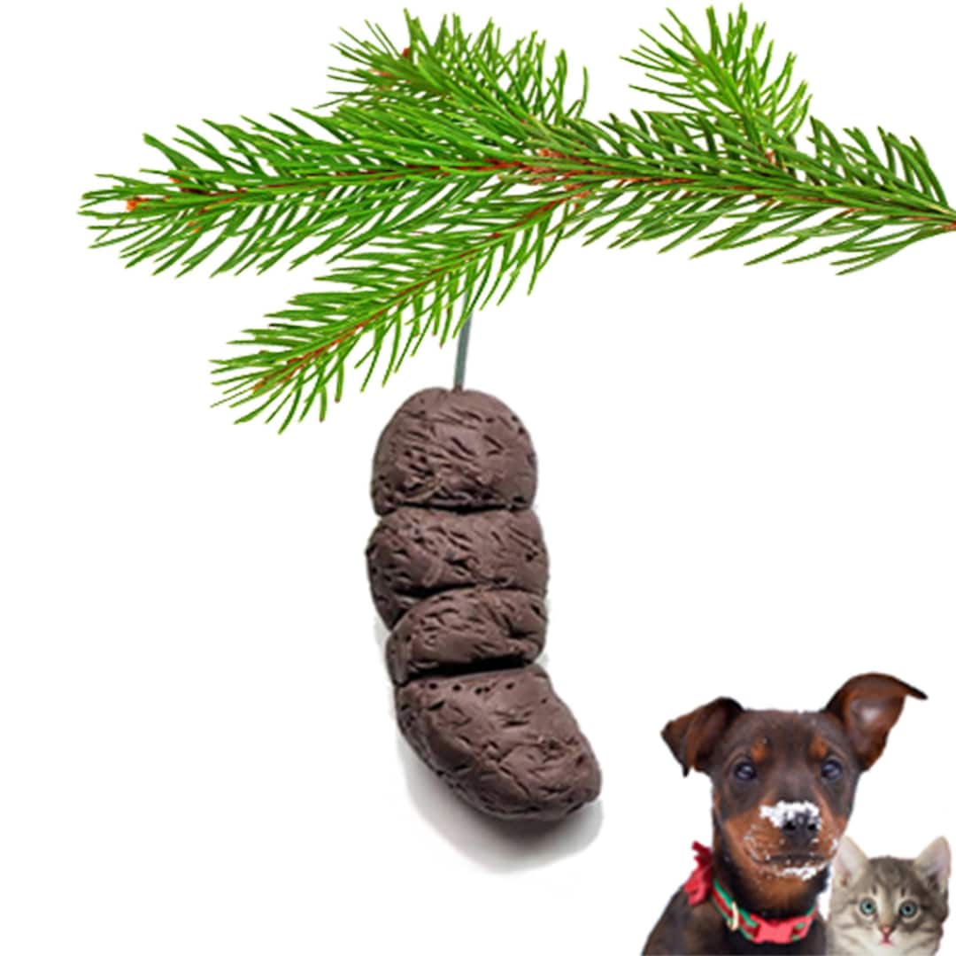 Funny Ornament Dog Poop Ornament, Cat Poop Gag Gift, Dog Lover, Cat ...
