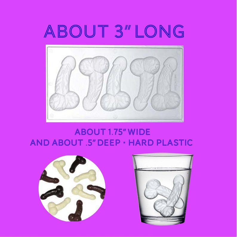 Penis Mold Dick Chocolate Candy Mold Plastic Adult Party Ice Etsy