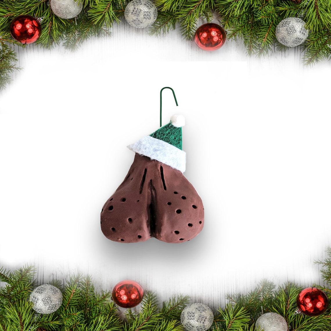 Santa's Balls Christmas ornament tree decorations naughty | Etsy