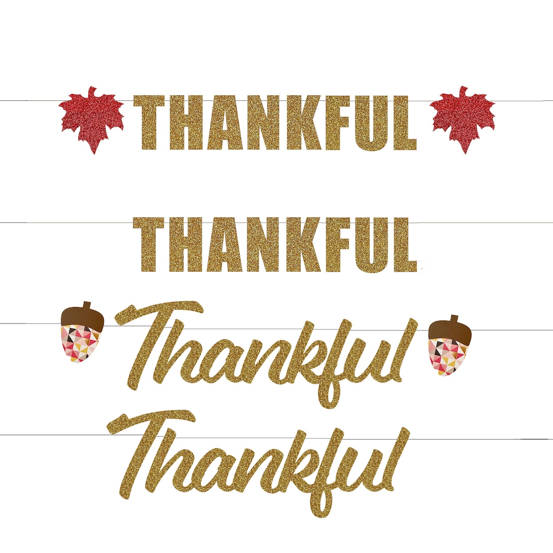 Thankful Banner Thanksgiving Banner Thanksgiving Party - Etsy